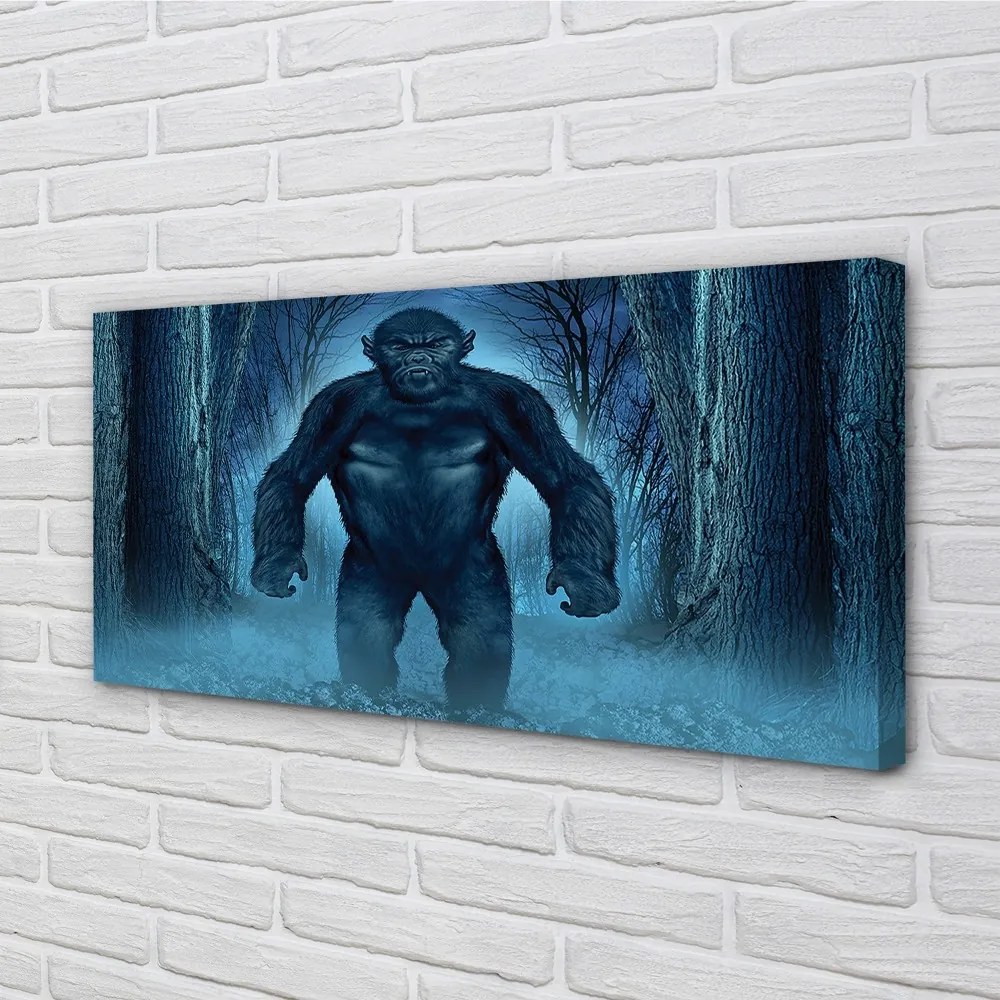 Obrazy na plátně Gorila lesní stromy 120x60 cm