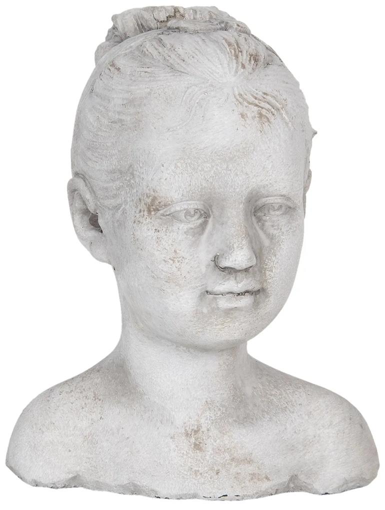 Dekorační socha hlava dítěte - 16*14*20 cm