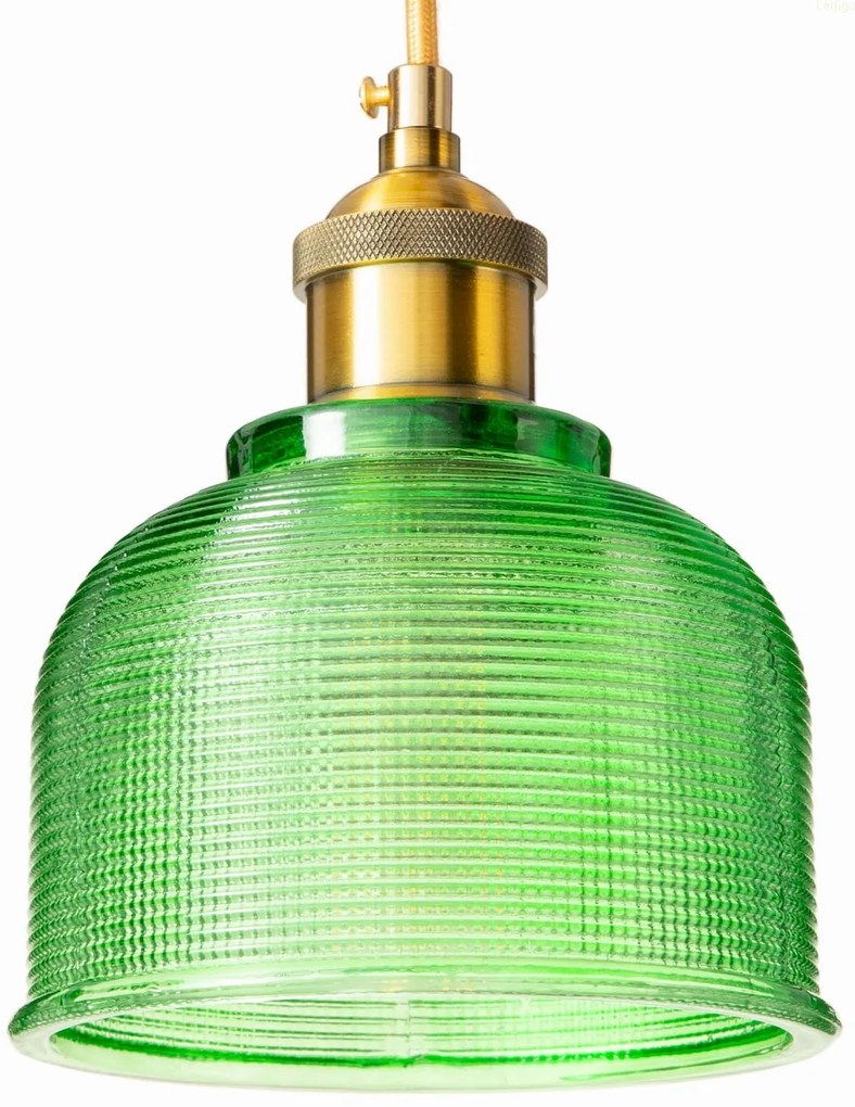 Malé retro svítidlo VOJTA LG-MS104/zelené sklo