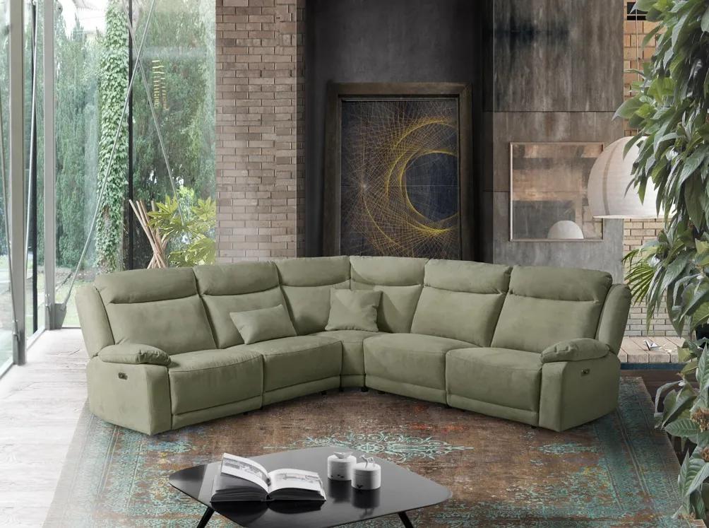 Pregio Italia sofa&relax Velká sedací souprava Comfort Provedení: 3 + R + 2, Vzorník látek: tekno fibra 20 blue