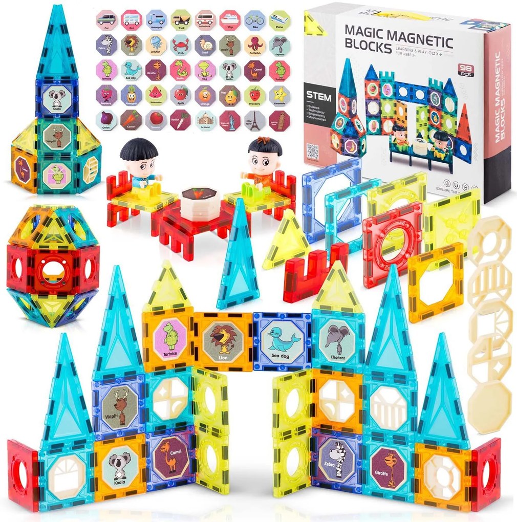 Ricokids magnetické kostky tower