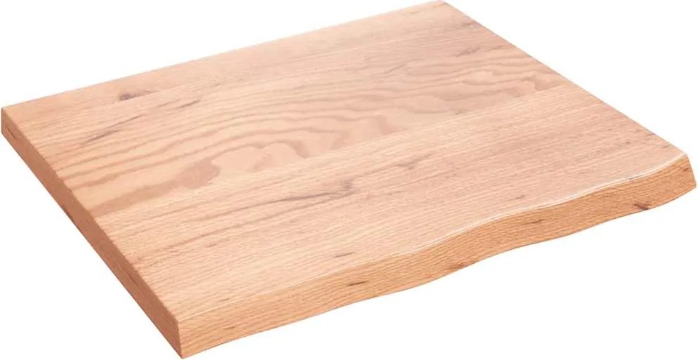 Koupelnová deska hnědá 60x50x(2-4) cm ošetřený masivní dřevo 3156108