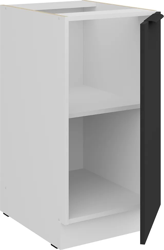 Kuchyňská linka ARIA bc | 270x230 cm | UNI dvířka | bílá/černá