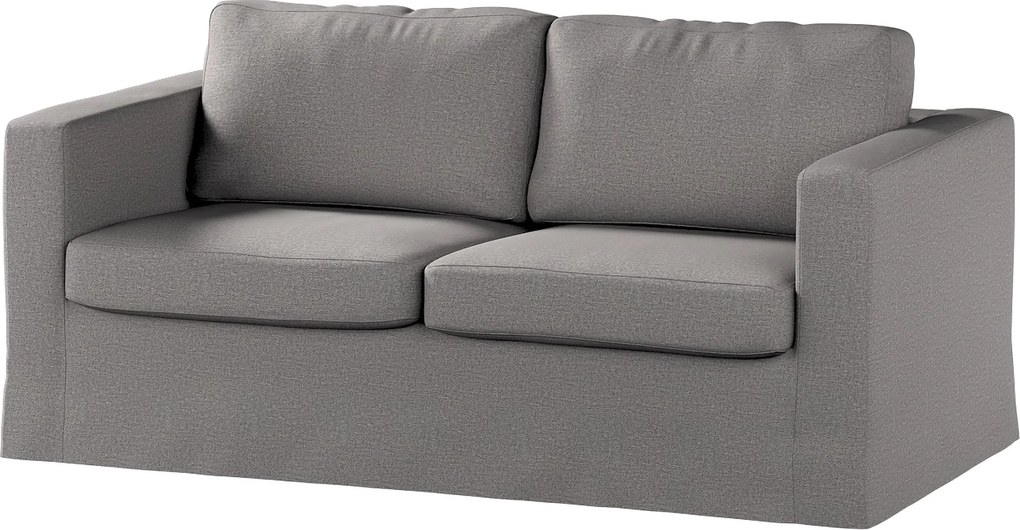 Potah na pohovku IKEA Karlstad 2-místná , nerozkládací, dlouhý barva šedá látka pletený vzor