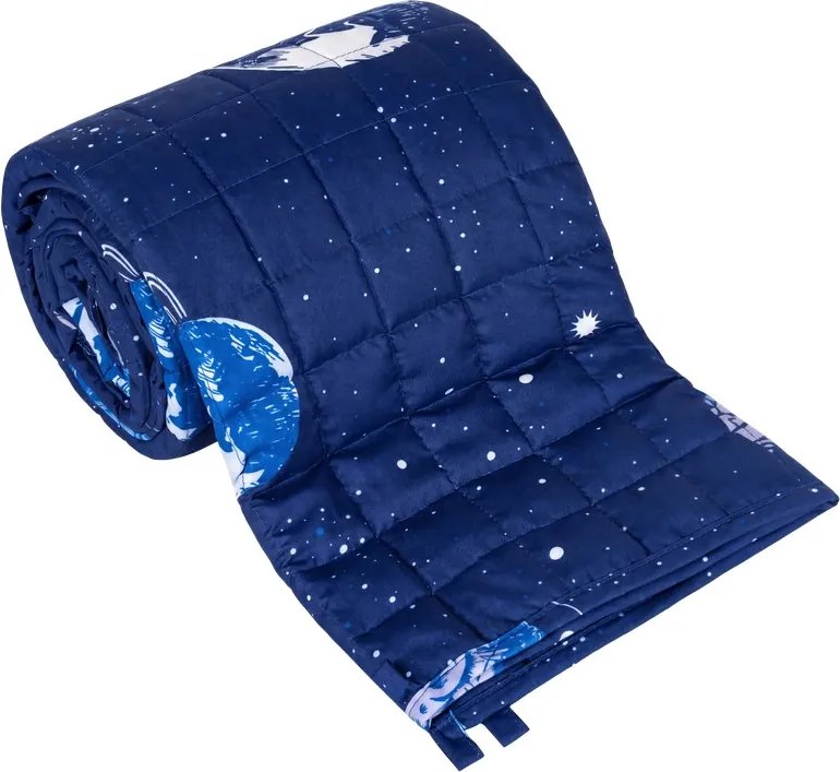 Zátěžová deka Rebel RBY-2000-4 4 kg (100x150 cm) vesmír