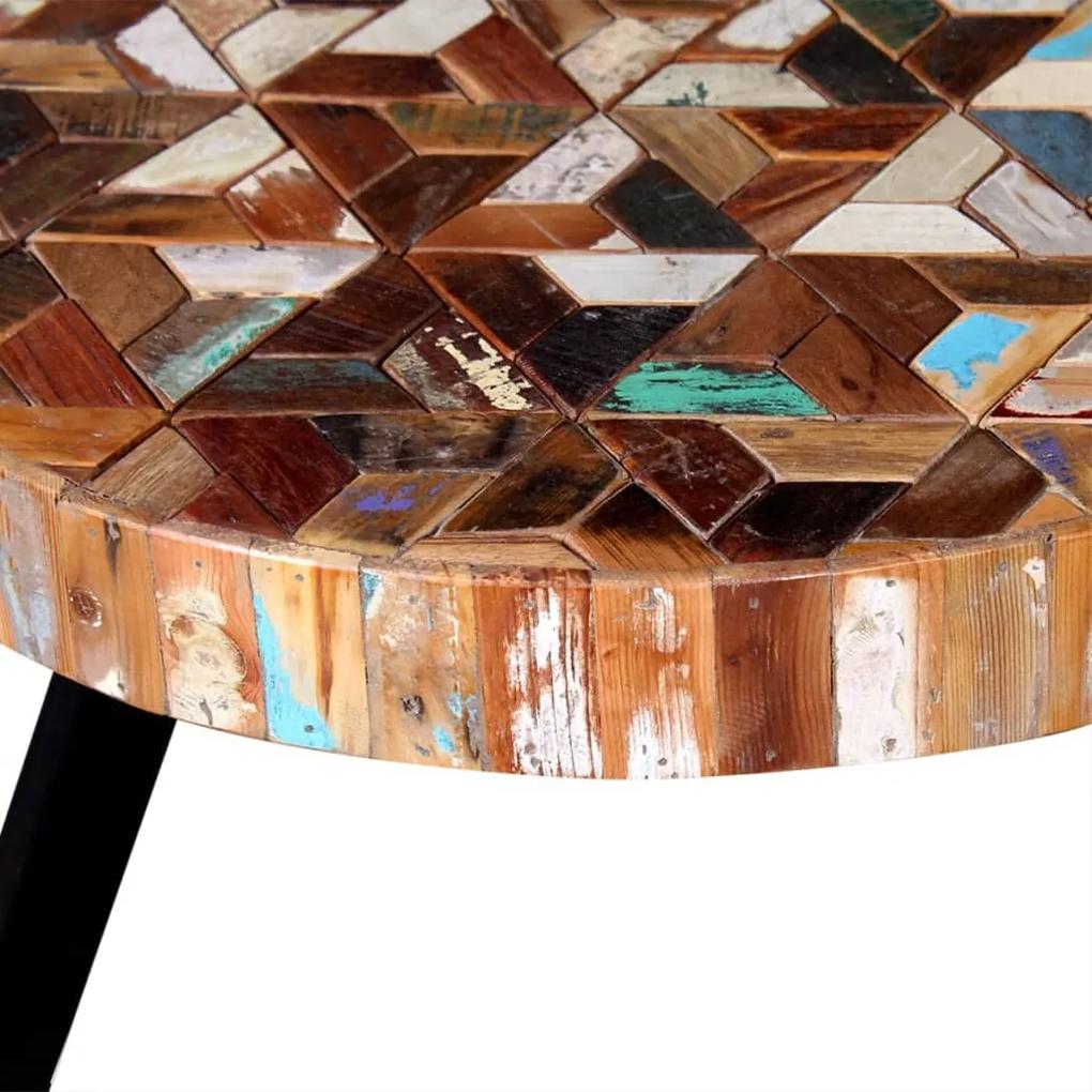 vidaXL Tři konferenční stolky masivní recyklované dřevo