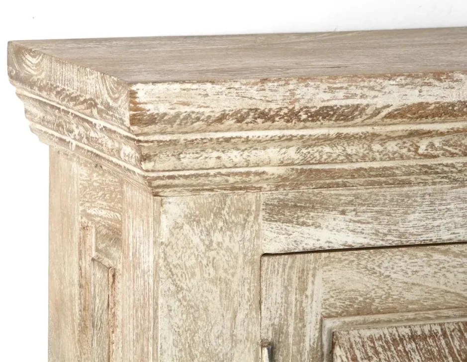 furniture-nabytek.cz - Masivní koupelnová nástěnná skříňka Patinor z mangového dřeva, lakovaná, přírodní barva – 48×24×70 cm