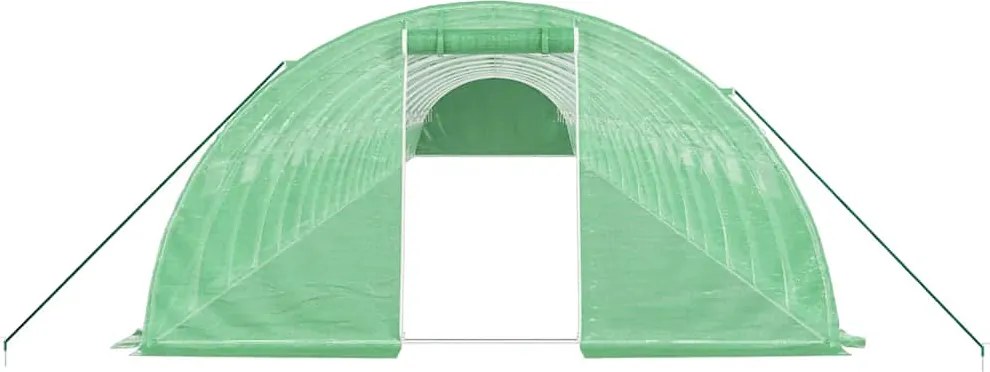 Skleník s ocelovým rámem zelený 88 m² 22 x 4 x 2 m 3188070