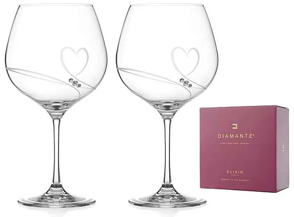 Diamante Sklenice Romance 640 ml 2 ks