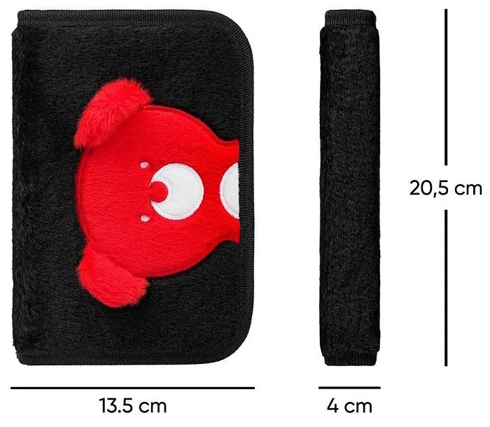 BAAGL - jednopatrový školní penál Teribear, 2 chlopně