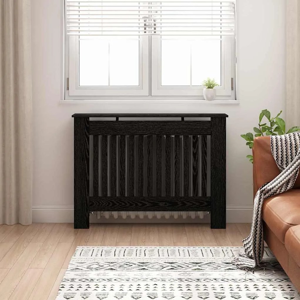 vidaXL Kryt radiátoru 112 x 19 x 81,5 cm Kompozitní dřevo [288175] Barva: Staré dřevo
