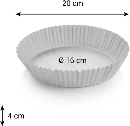 TESCOMA Papírová forma do fritézy kulatá DELÍCIA ø 16 cm, 50 ks