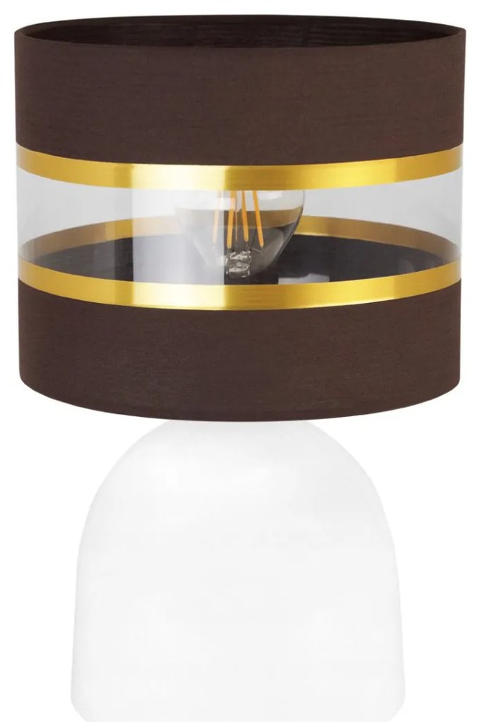 Stolní lampa Elegance, 1x textilní stínítko (výběr ze 6 barev), (výběr ze 2 barev konstrukce), g