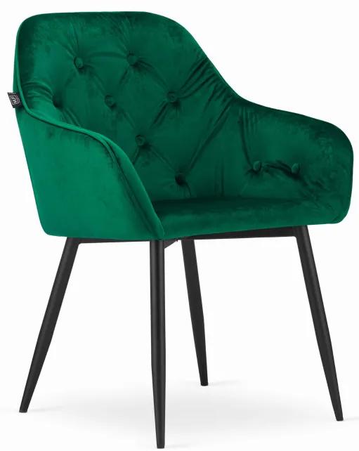 Set dvou jídelních židlí FORIO zelené (2 ks)