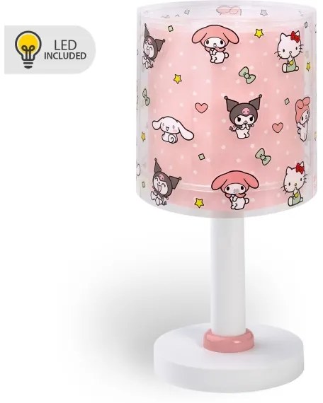 Dalber 41251 - LED Dětská lampička HELLO KITTY&FRIENDS 1xG4/4W/230V růžová