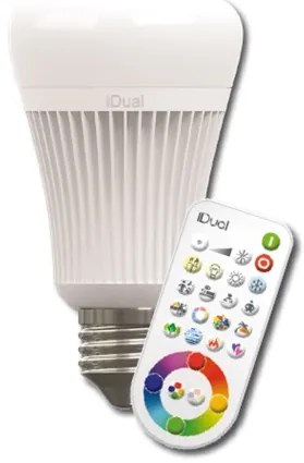 LED žárovka iDual 16W 230V E27 1055lm s dálkovým ovládáním (WW+RGB) - SKYLIGHTING