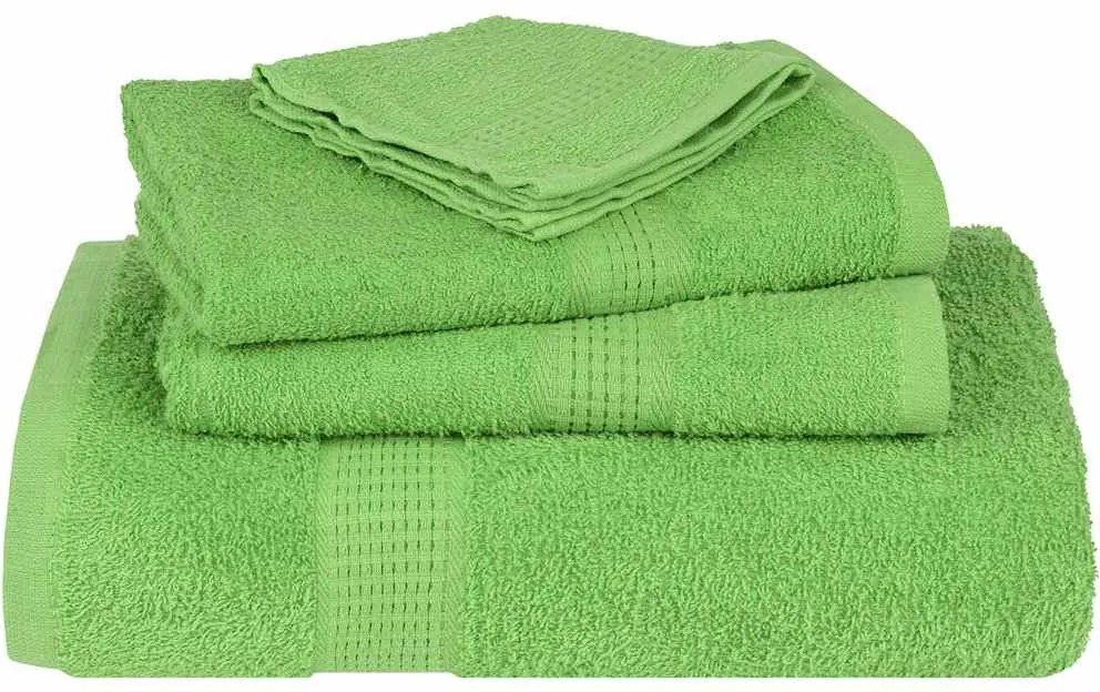 Ručníky FROGN 10 ks jablečně zelené 30x30 cm 360 g/m² 137018