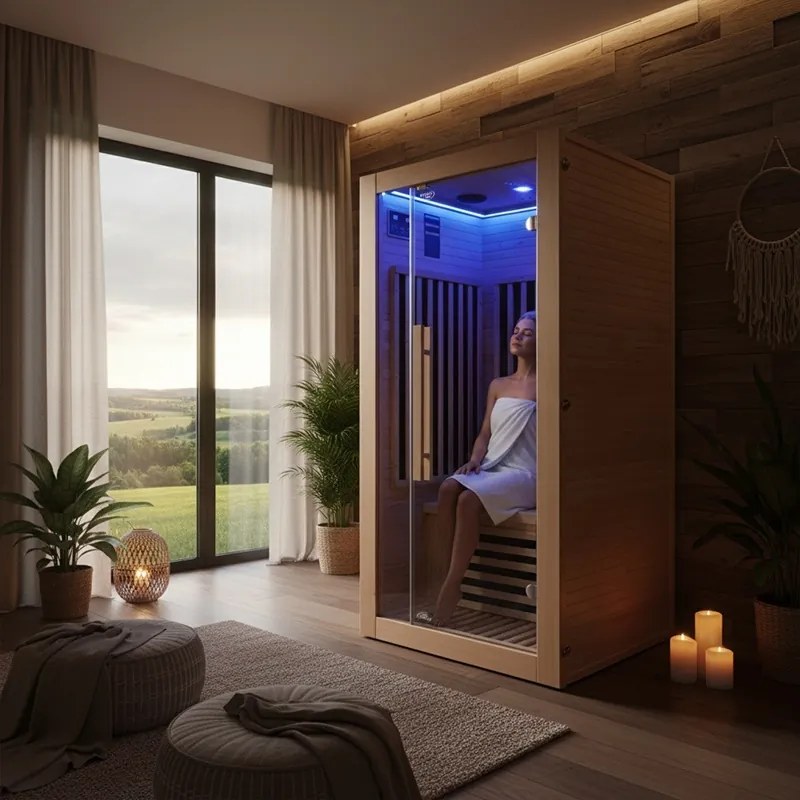 BPS-koupelny Infrasauna Relax HYD-6709 90x90, 1-2 osoby