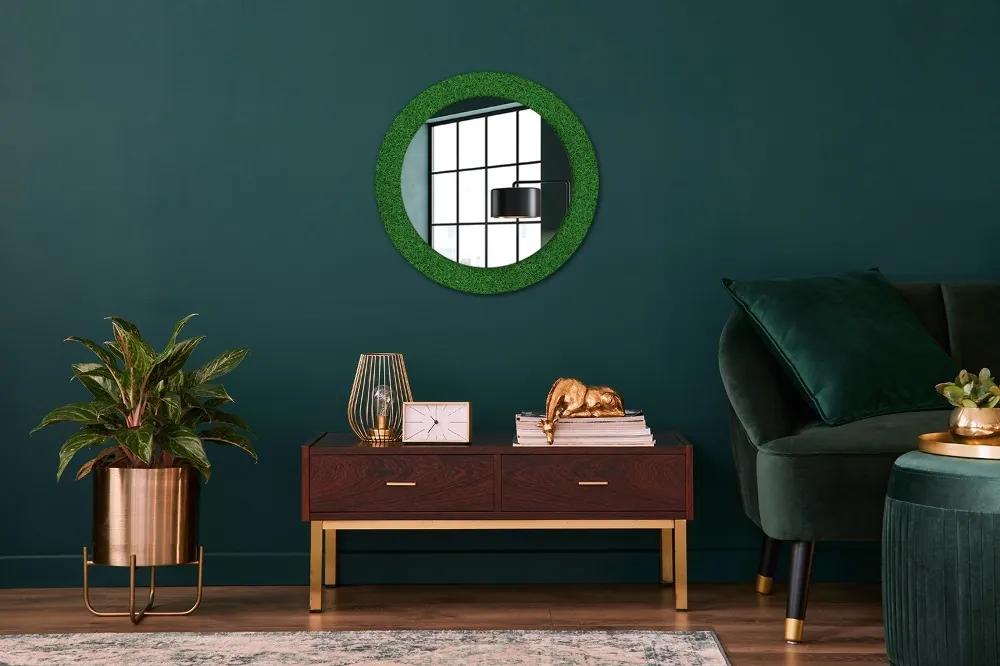 Kulaté dekorativní zrcadlo Zelená tráva fi 60 cm