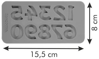 TESCOMA silikonové formičky DELÍCIA DECO, čísla retro