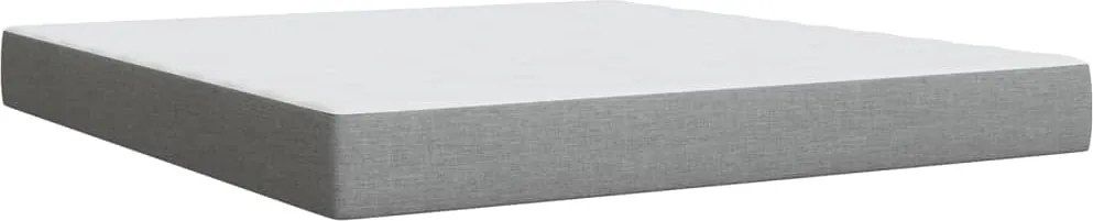 Box spring postel s matrací světle šedá 180 x 200 cm textil 3290560