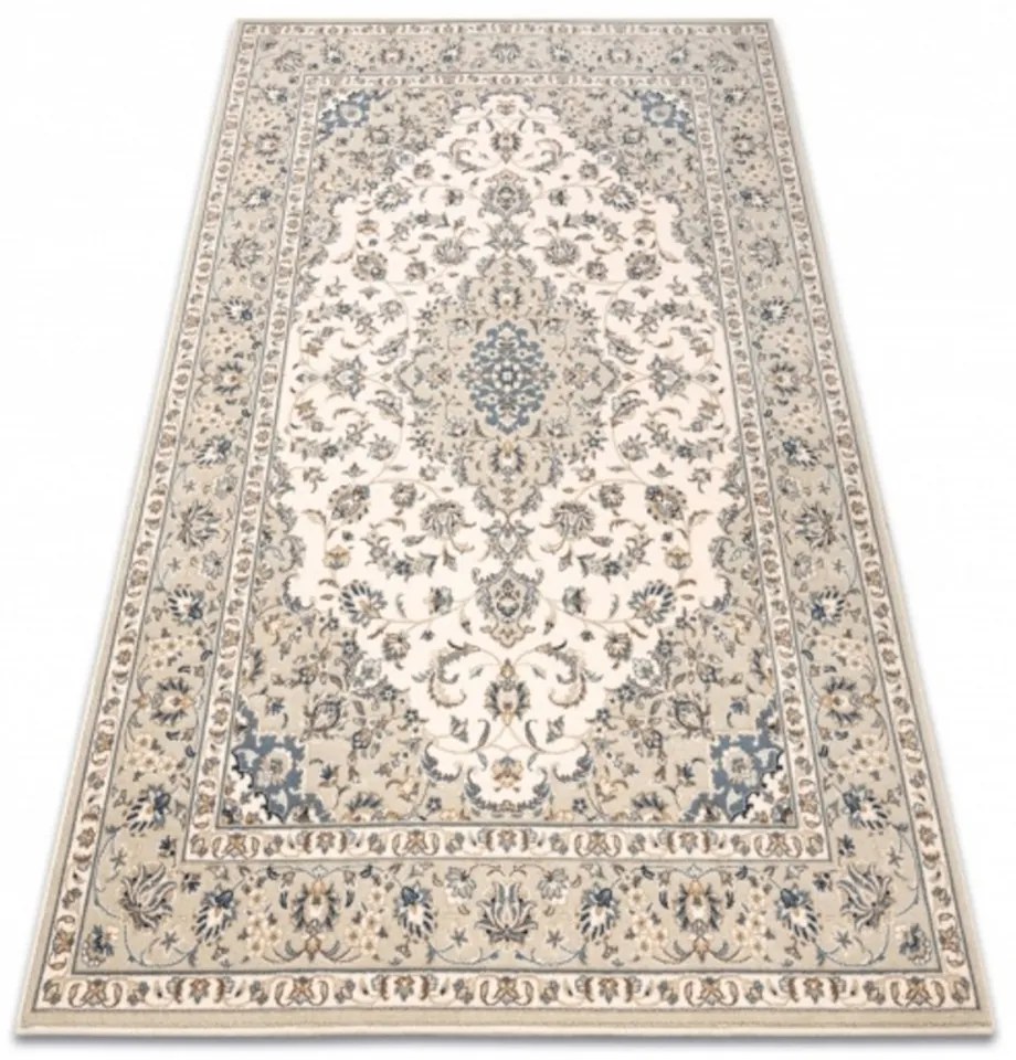 Vlněný kusový koberec Alim krémově modrý, Velikosti 200x300cm