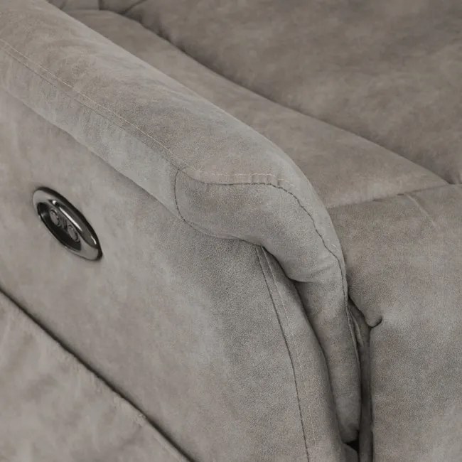 Polohovací křeslo šedé, elektrické TV-Q8575 GREY3