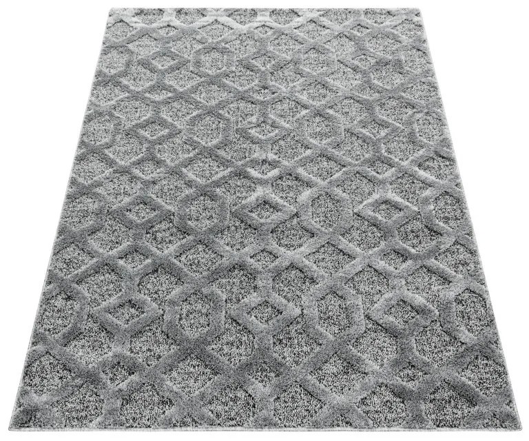 Ayyildiz, Kusový koberec Pisa 4702 Grey, 60x110, šedá, ložnice