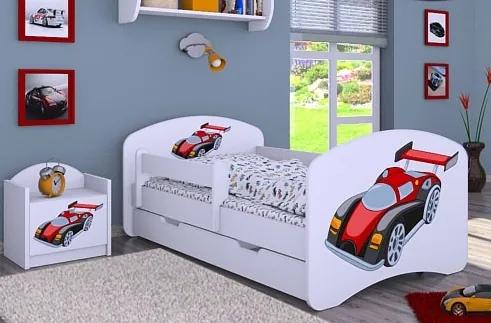 MAXMAX Dětská postel se šuplíkem 140x70cm SUPER FORMULE