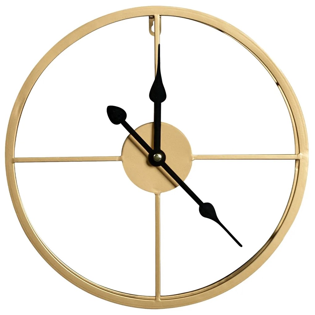 Dekorační kovové nástěnné hodiny v moderním minimalistickém stylu