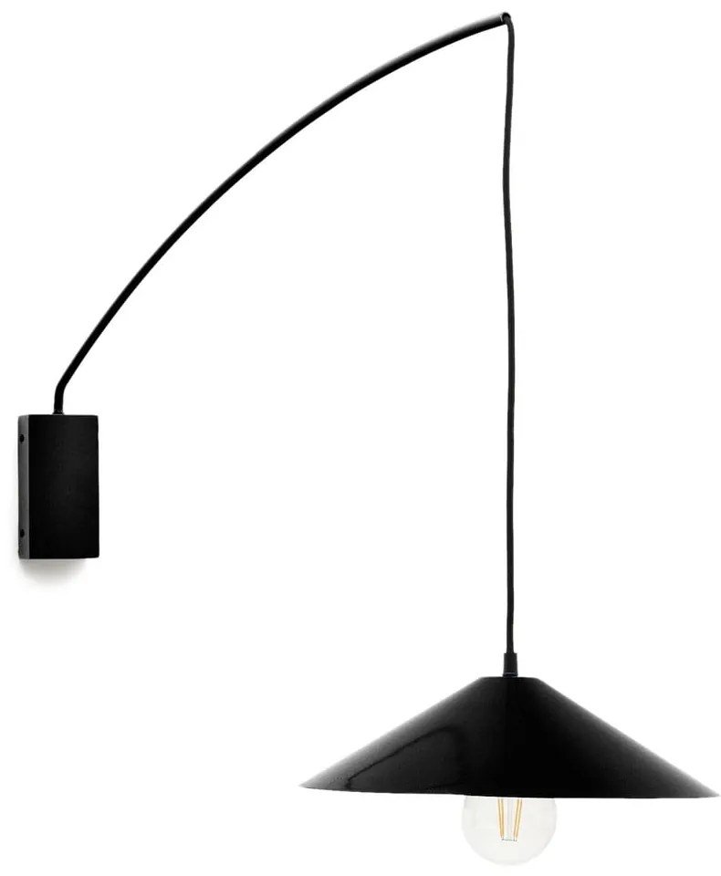 Černé nástěnné svítidlo ø 35 cm Kally – Kave Home