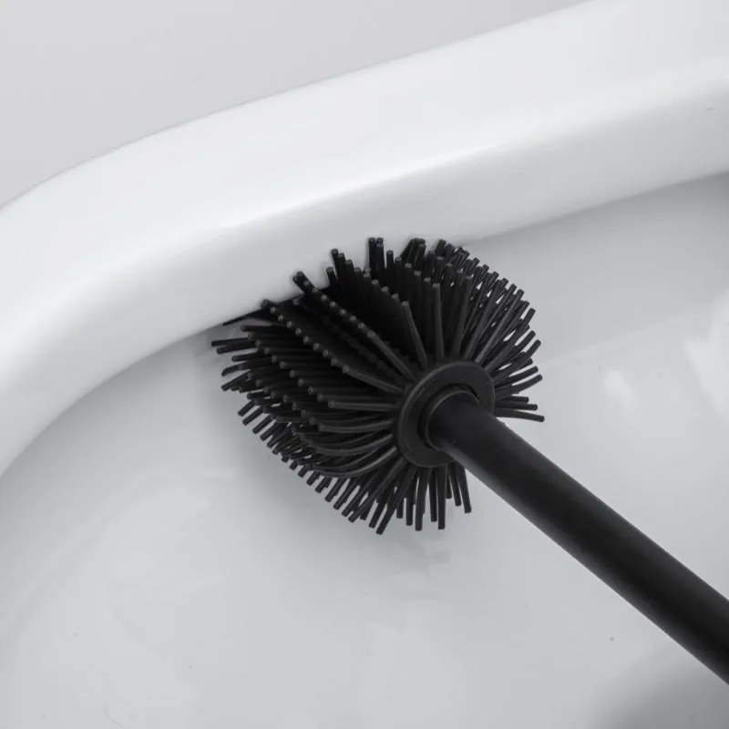 Erga Halika, náhradní WC kartáč se silikonovou hlavou, 34 cm, černá, ERG-YKA-V.WCZ-HALIKA-SILKA-BLK
