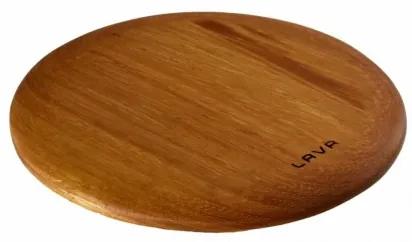 Dřevěné iroko prkénko pod hrnec 20 cm - magnetické