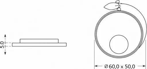 Brilagi -LED Dětské stropní svítidlo STARSHIP LED/64W/230V 3000/4500/6000K žlutá