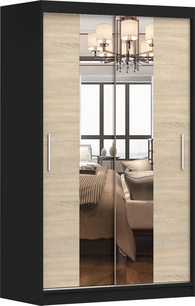 IDZ Šatní skříň NEOMI 01, 120 cm Barva dřeva: Sonoma + Bílá