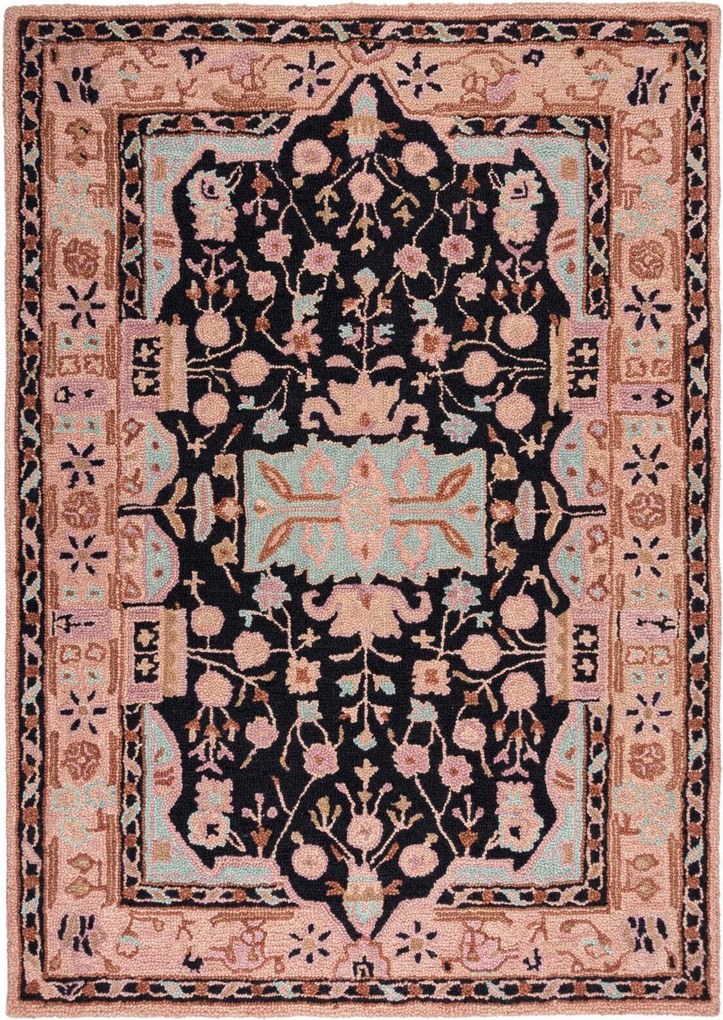 XXXLutz TKANÝ KOBEREC, 160/230 cm růžová, černá Flair Rugs - Online Only koberce & rohožky - 003165028602