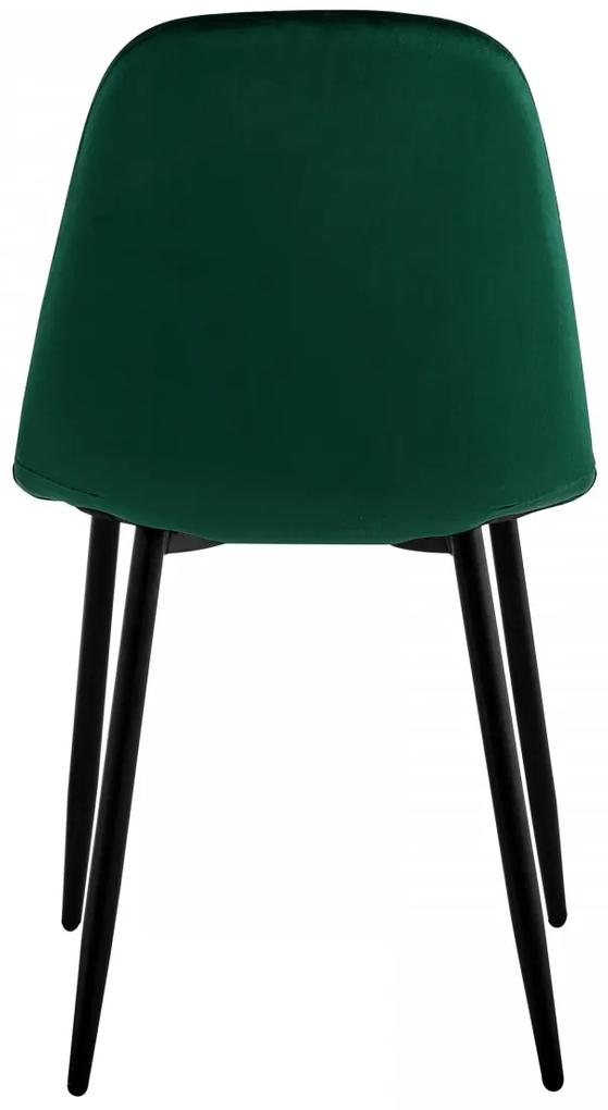 Čalouněná designová židle ForChair III zelená