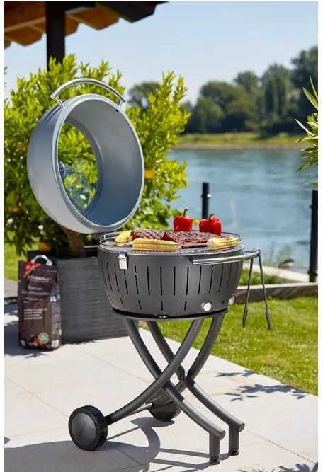 Gril na dřevěné uhlí/přenosný GardenGrill XXL – LotusGrill
