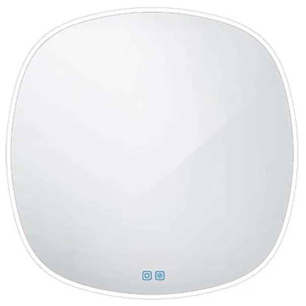 Nimco - Zrcadlo s LED osvětlením, 70x70 cm, dotykový senzor, hliník ZP 27001RVX
