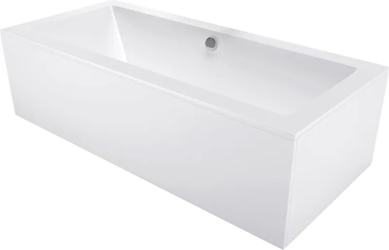 Mexen Cube vana obdélníková 180 x 90 cm s obložením, bílá - 55051809000X