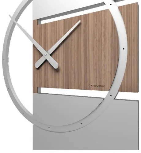 Designové hodiny 10-123 CalleaDesign Adam 45 x 60cm (více barevných variant) Barva černá klasik-5 - RAL9017 Dýha černý ořech - 85