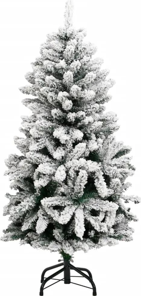 vidaXL Umělý sklápěcí vánoční stromek se 150 LED a koulemi 120 cm [3210089] Barva: Zelená a růžově zlatá