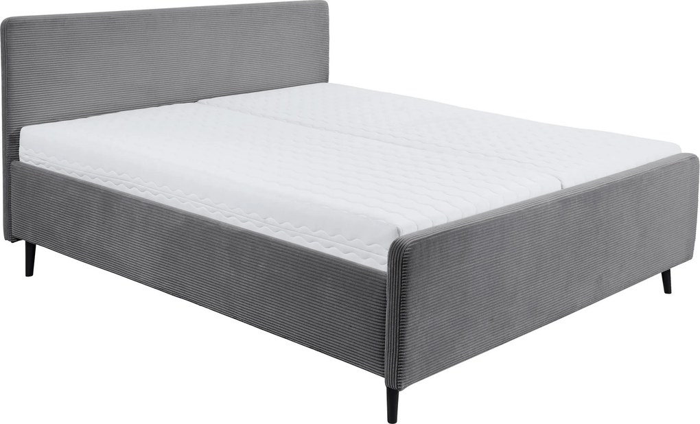 XXXLutz ČALOUNĚNÁ POSTEL, 160/200 cm, tmavě šedá MID.YOU - Manželské postele - 002220052709