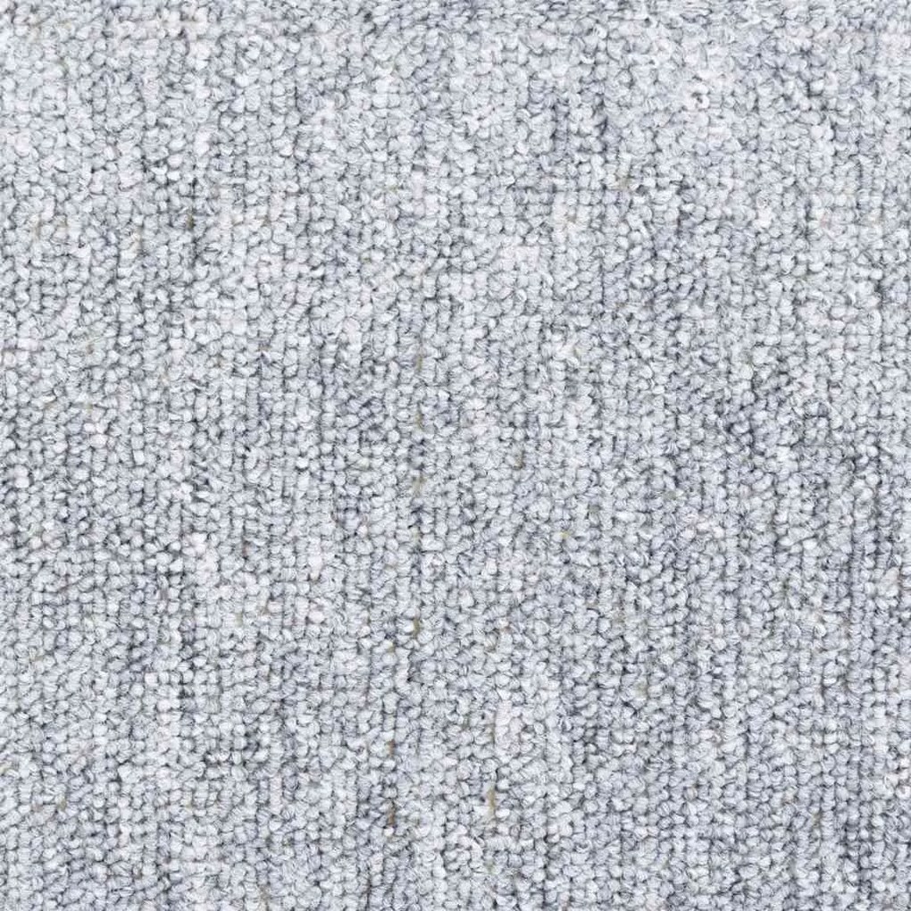 Schodové rohože 20 ks 65 x 24 x 4 cm světle šedé, půlkulaté, velké 3365792
