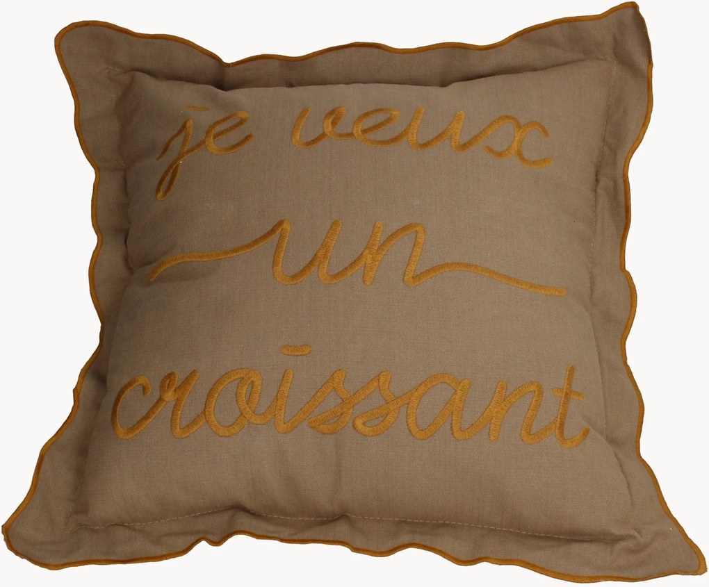 Bavlněný polštář Croissant