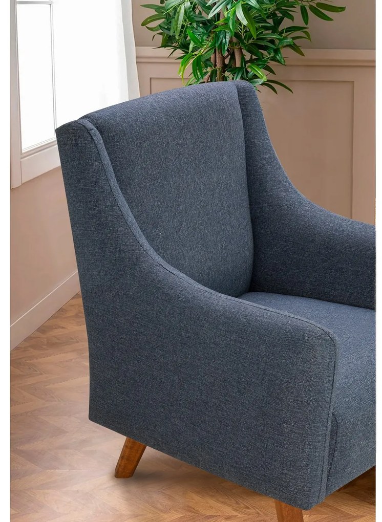 Hanah Home Set křesla a pohovky HERA tmavě modrý 237 cm