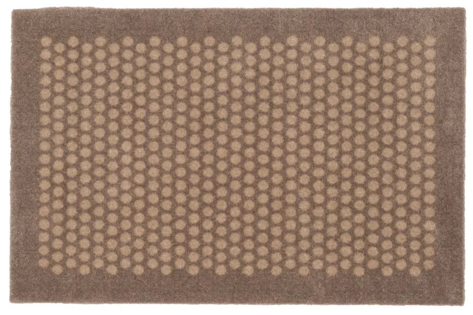Hnědobéžová rohožka tica copenhagen Dot, 60 x 90 cm