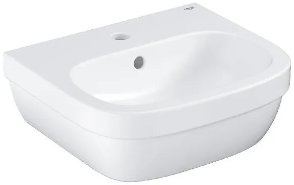 Grohe Euro Ceramic - Umývátko s přepadem, 45x40 cm, alpská bílá 39324000