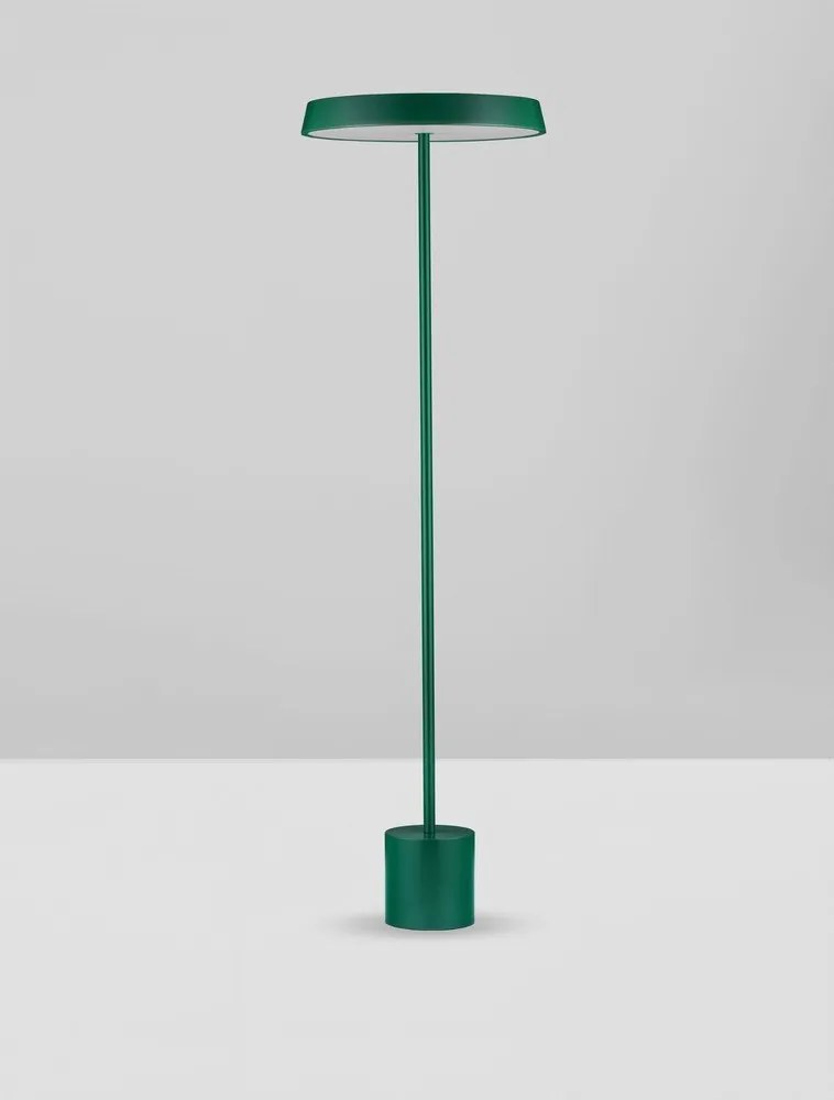 Zelená kovová LED stojací lampa (výška 136 cm) Vetro – Nova Luce