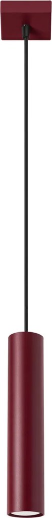 Sollux Lighting Závěsné svítidlo LAGOS 1 bordó